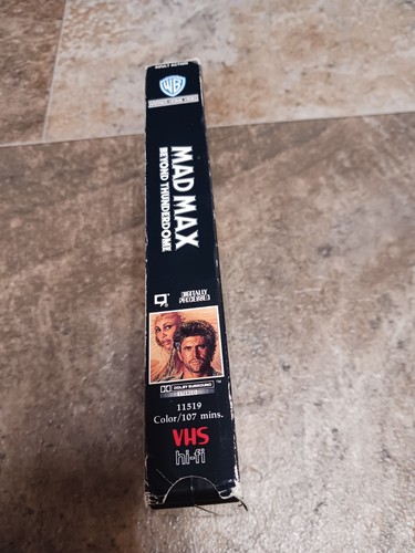 1985 Vintage Mad Max Beyond Thunderdome Movie VHS 1991 Mel Gibson ...