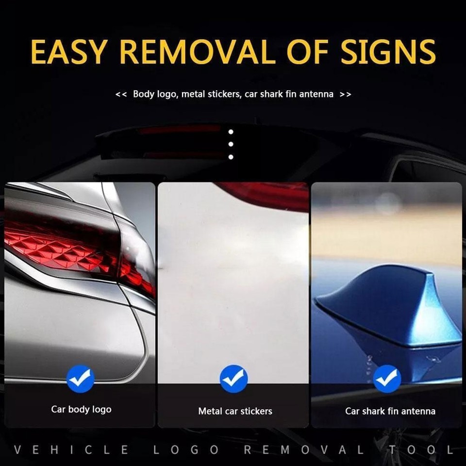 Car Scraper Lettering Adhesive Badge Emblem Decal Removal Remover UK ...