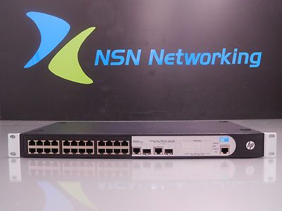 HP V1905-24 JD990A 24-Port Managed Layer 2 10/100 Switch w/ Rack Ears ...