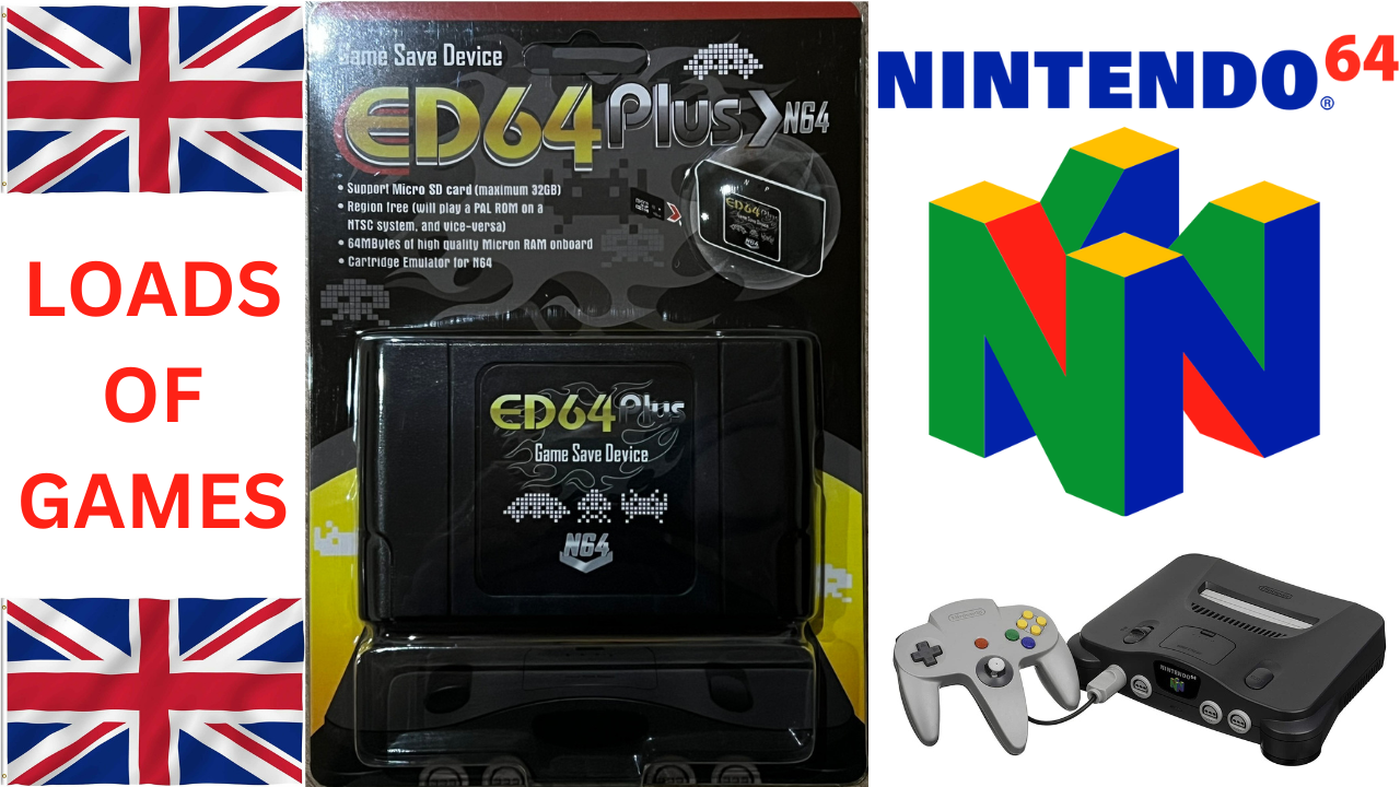 ED64 PLUS Cartridge For N64 Nintendo 64 - Hundreds of Games - Everdrive ...