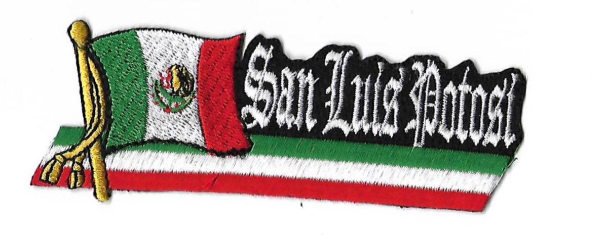 San Luis Potosi Mexico Flag SLP S.L.P. Mexico Flag Mexican Car Emblem