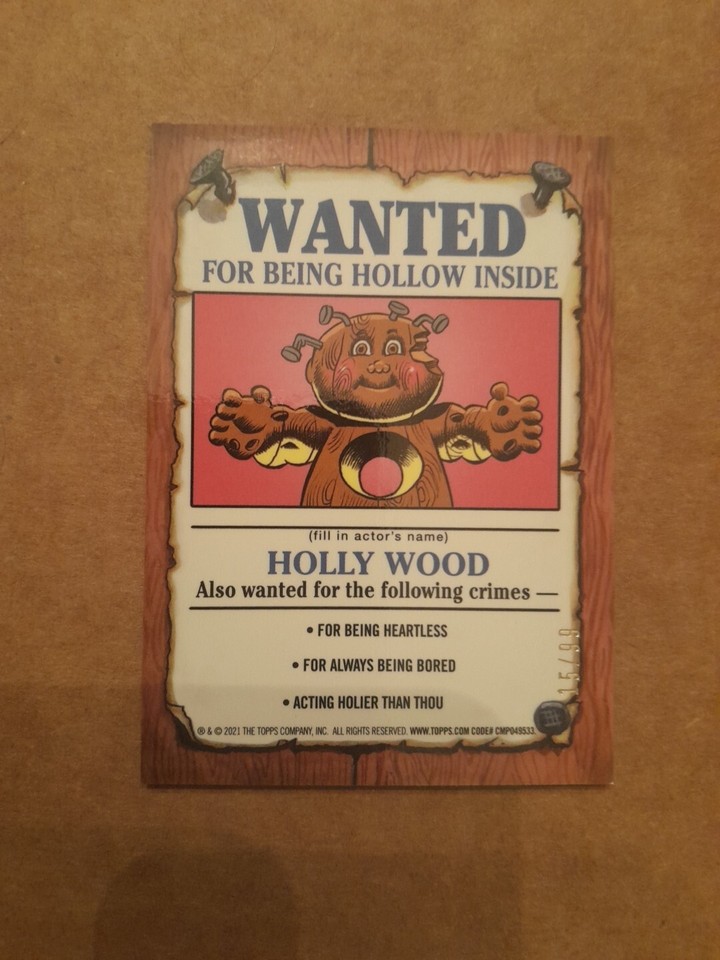 Garbage Pail Kids Chrome Series 4 Alloy Adam /99 Black Refractor AN1b ...