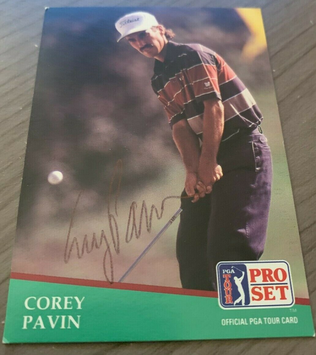 COREY PAVIN AUTOGRAPHED 1991 PRO SET GOLF CARD W/COA | eBay
