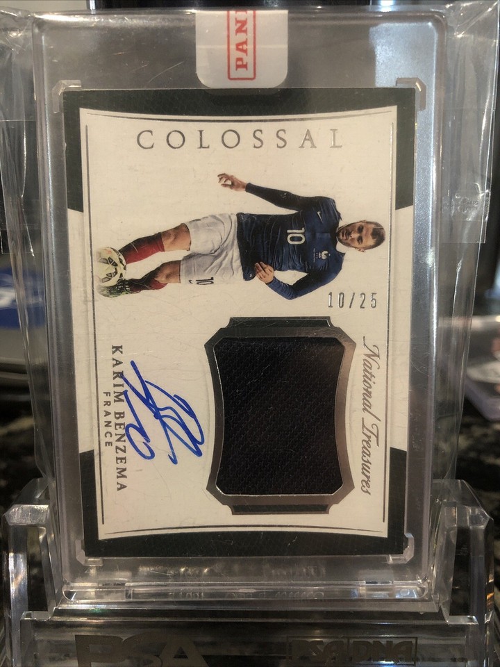 2018 Panini National Treasures Karim Benzema Patch Auto 10/25 | eBay
