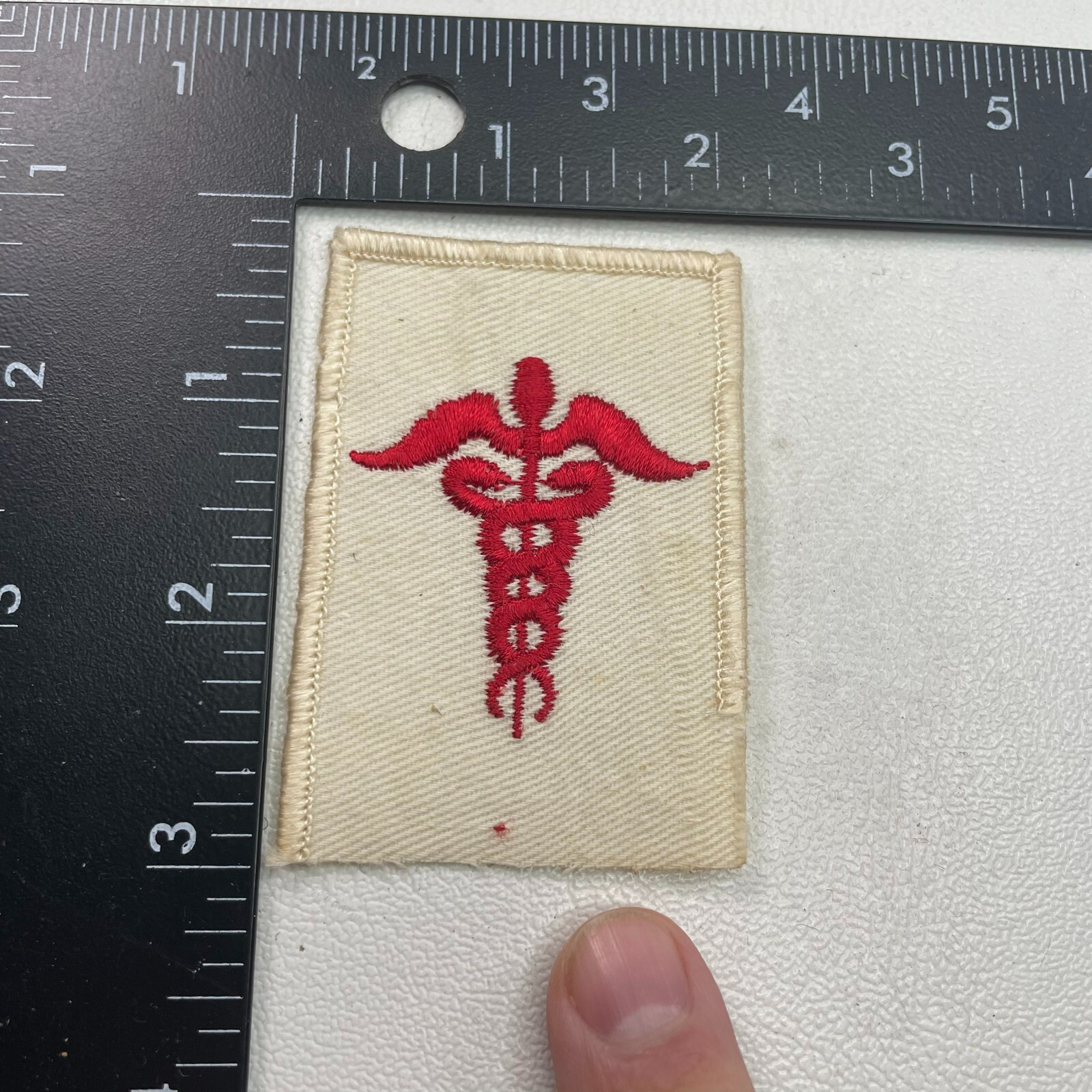 AS-IS-BORDER-MISSING-(PARTIALLY MISSING) Rod of Caduceus MEDICAL Patch 39MS | eBay