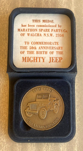 Medal To Commemorate The 50th Anniversary Of The Birth Of The Jeep With ...