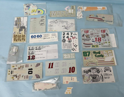 Lot of 1:24 1:25 model decals | eBay