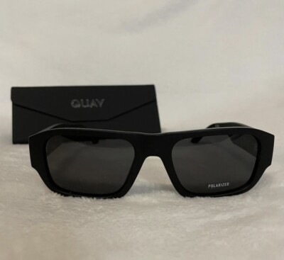 Quay Night Cap Matte Black Frame / Black Polarized Sun Glasses | eBay