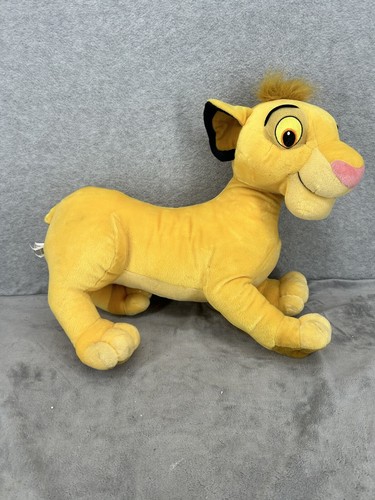 Disney Stuffed Plush Jumbo Simba Lion King 18" Hasbro Year 2002 ...