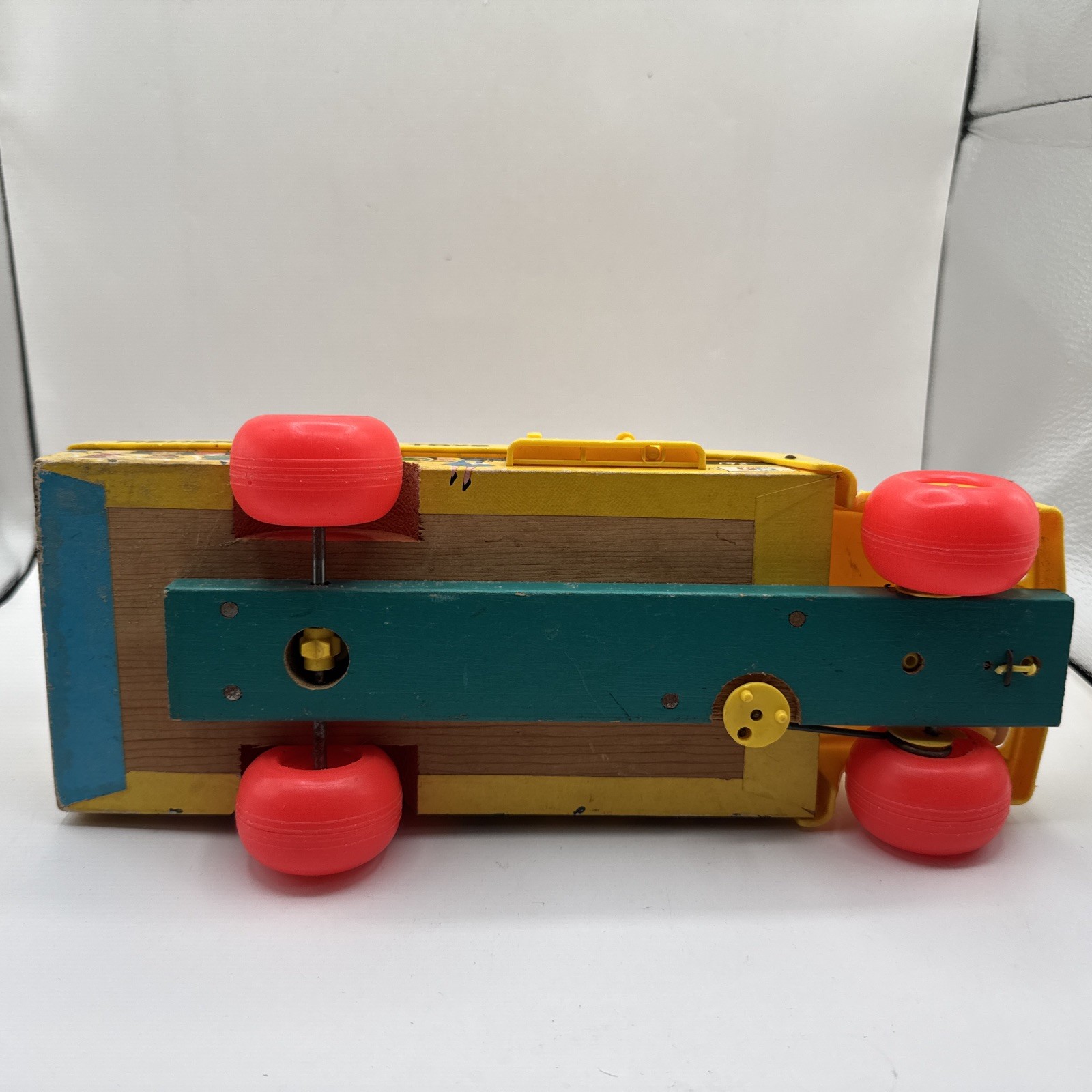 Vintage Fisher Price School Bus 192 Complete Little People School Bus 7 ...