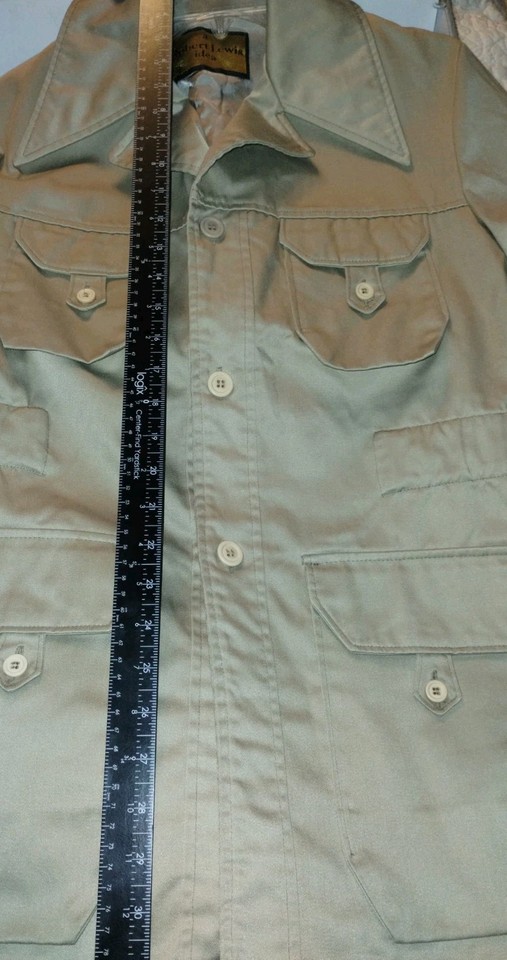 Vintage Robert Lewis Idea Safari Jacket Mens Large | eBay