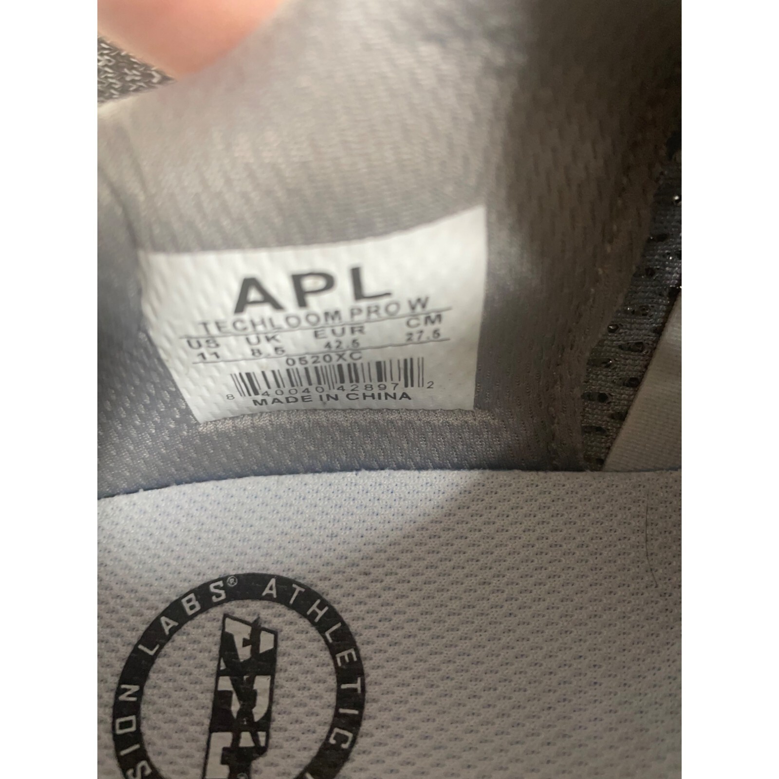 APL Techloom Pro Trainer Sneakers Pristine Heather Grey White Womens 11 ...