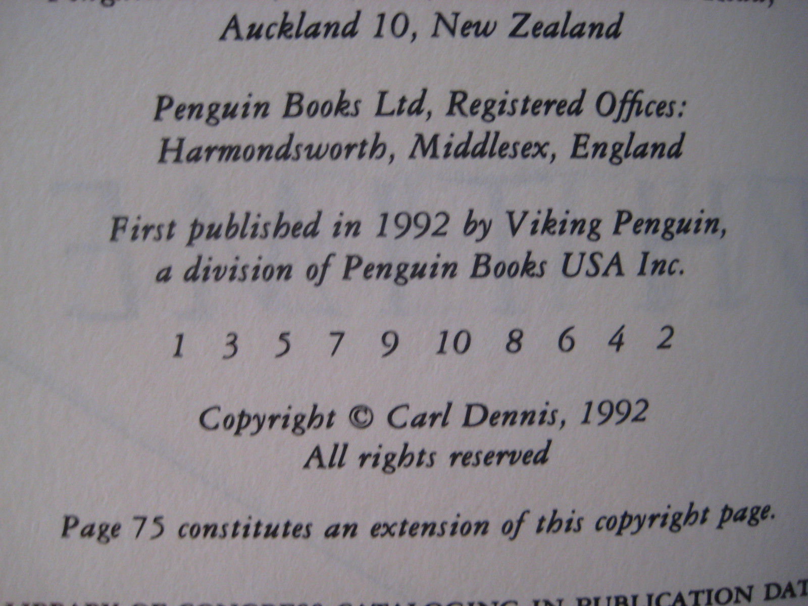 1st Edition Meetings With Time Carl Dennis Poems First Printing Poetry ...