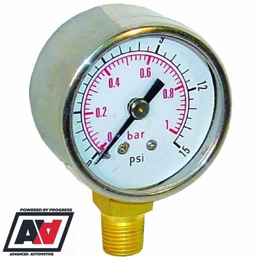 Low Pressure Fuel Gauge For Filter King Low Pressure Regulator 0-15psi ...