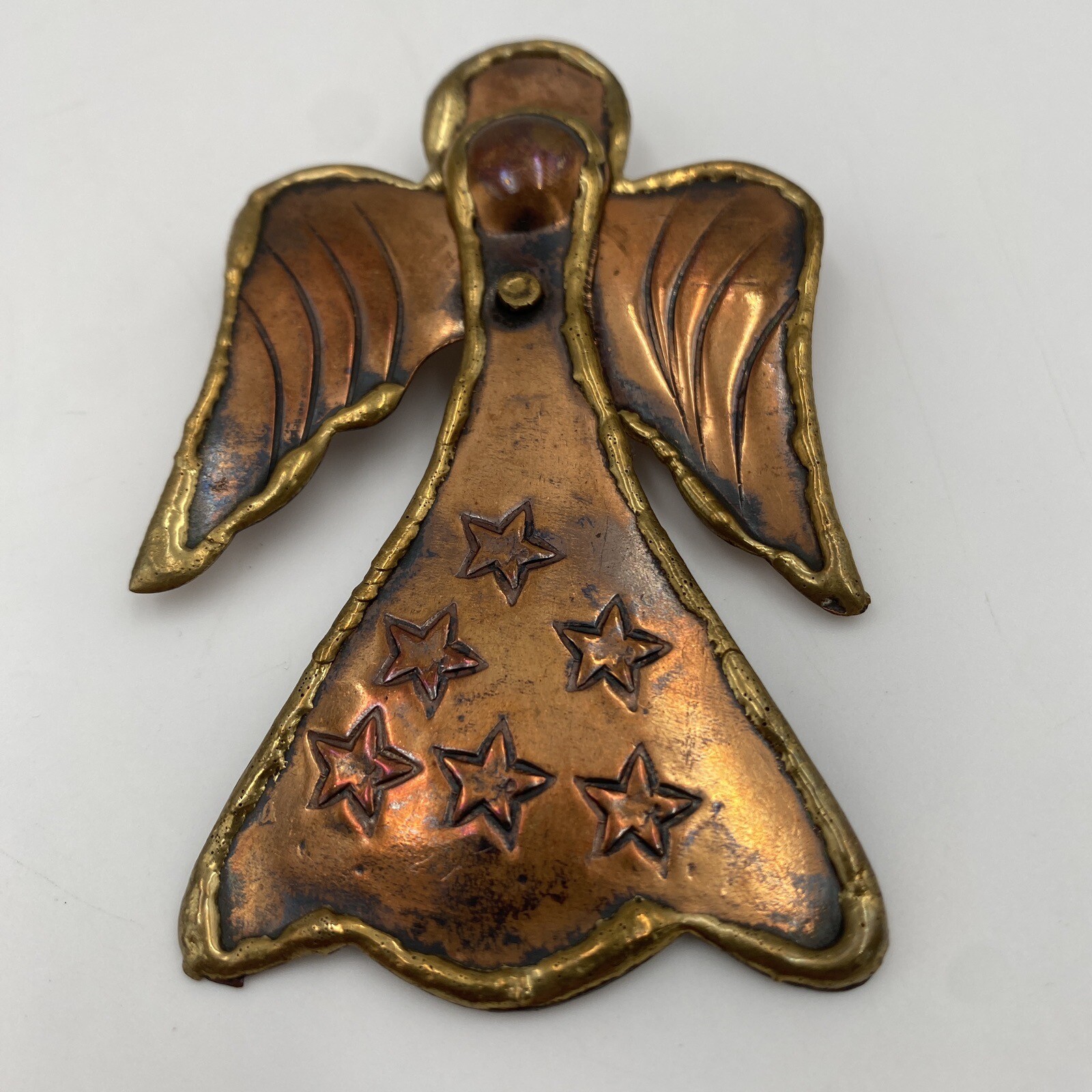 Vintage Elegante Indian made Copper Angel Pendant, Vi… - Gem