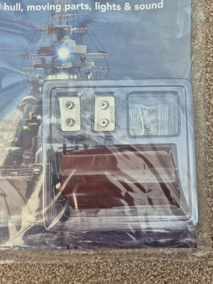 1/200 HACHETTE BUILD THE BISMARCK SHIP MODEL BATTLESHIP ISSUE 20 INC ...