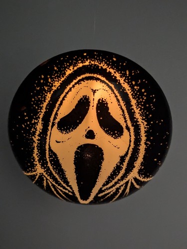 VTG Scream Mask Ghost Face Blinking Light Halloween 5" Haunted ...