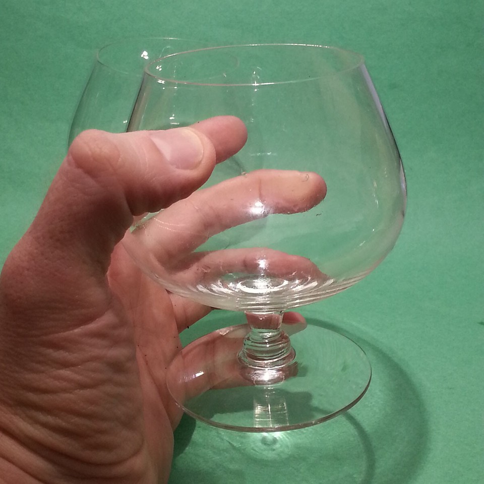 12 oz Cognac Brandy Crystal Snifter 4" tall 2.5" opening, Pair | eBay