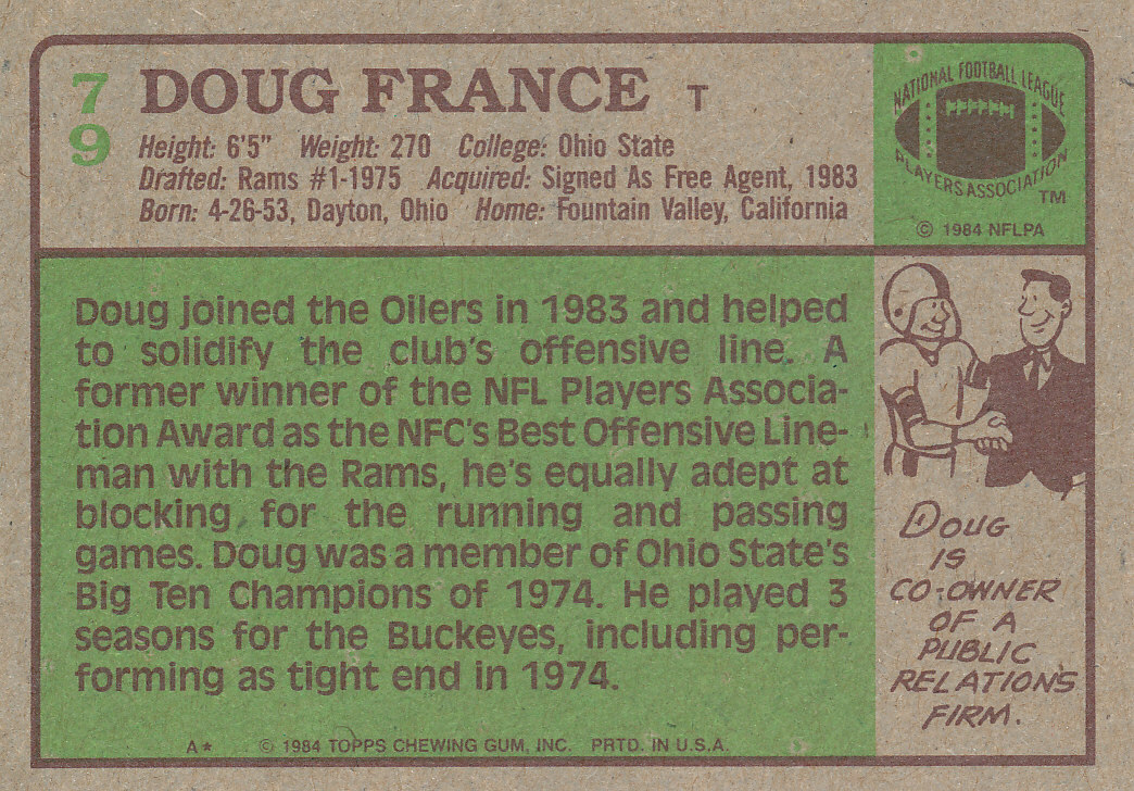 1984 Topps - #79 Doug France for sale online | eBay