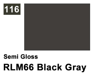 Mr.Hobby G116 Mr.Color Semi Gloss 116 RLM66 Black Gray (10ml) modeling ...