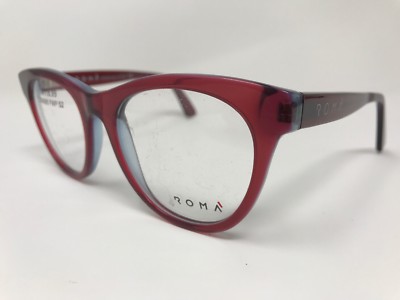 Roma Eyeglass Frame Italy Per-Foro C04 Red Blue Frame 52-20-140mm RL07 ...