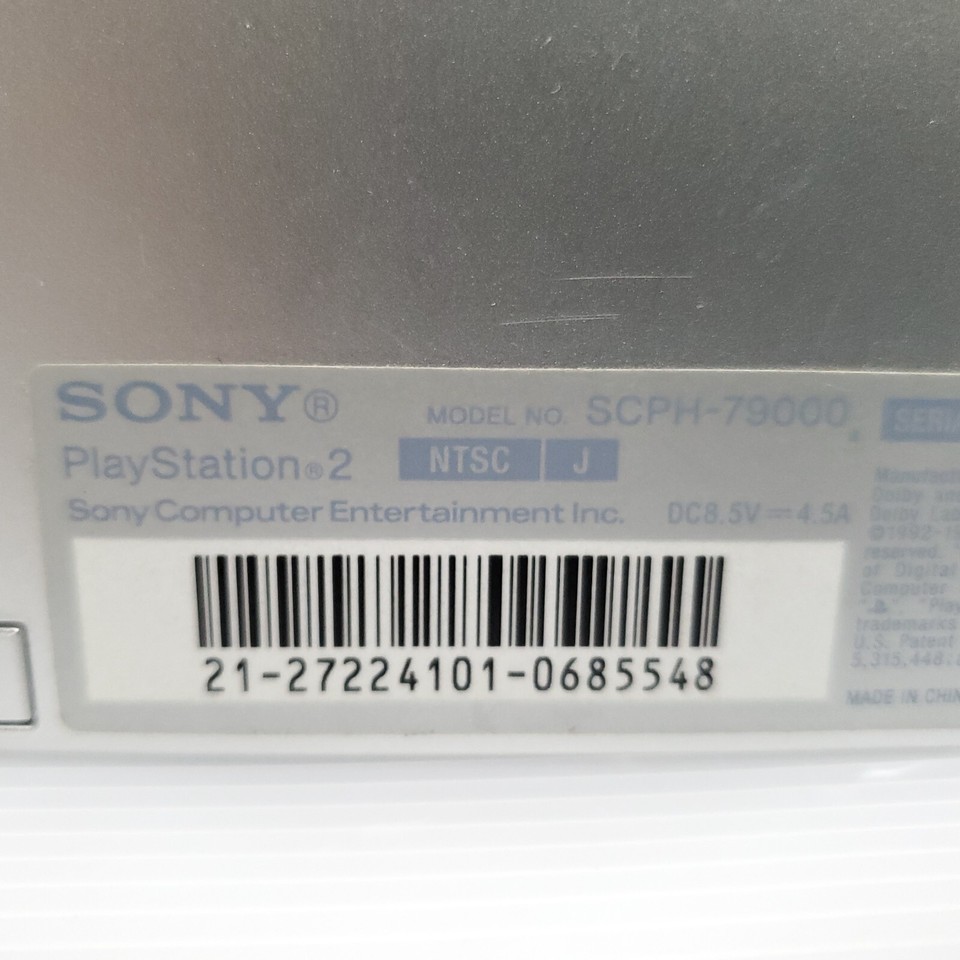 "Region Free" SONY Playstation 2 PS2 Slim Console SCPH-79000 Satin ...