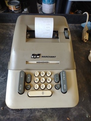 Scm Marchant Adding Machine Model 1100 | eBay