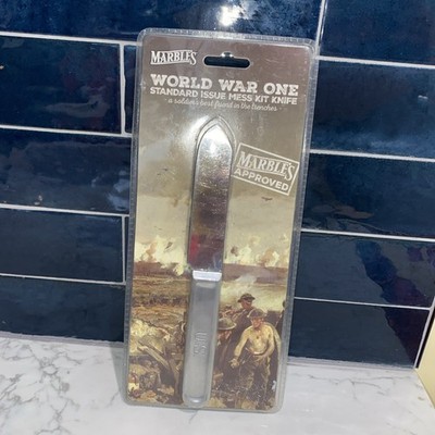 Marbles Mess Kit Fixed Knife 3.5" 420 Steel Blade Silver Aluminum ...