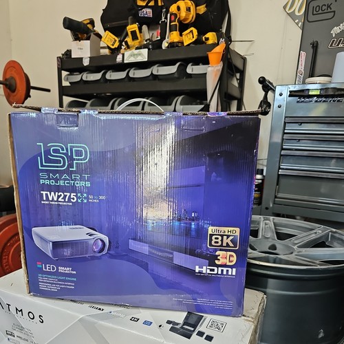 Smart projector LSP TW275 8k w/ LSP Digital self lock screen bundle! | eBay