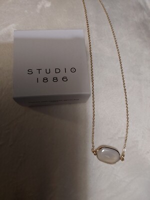 AVON'S Studio 1886 SPARKLING POWER GEM PENDANT NECKLACE (GREY) 20 ...