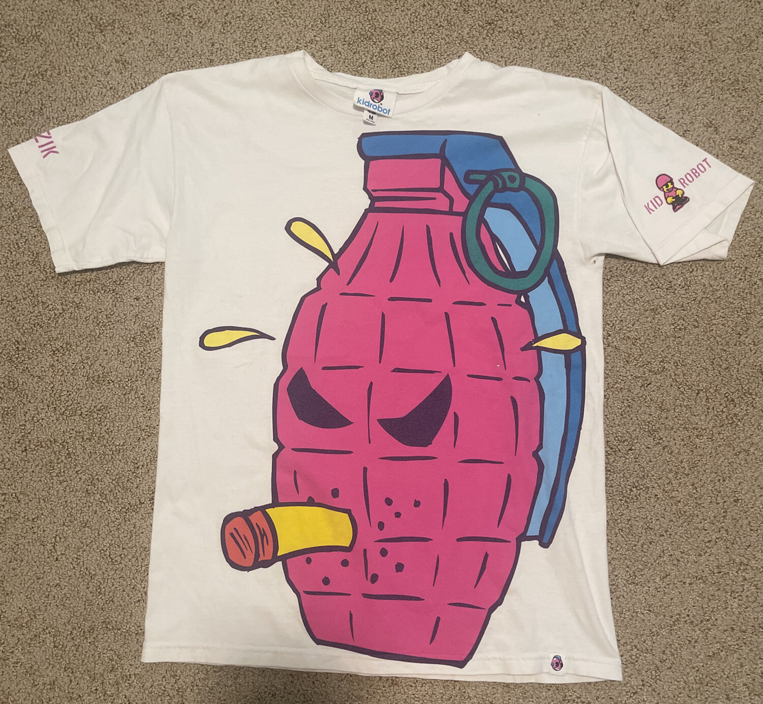 Kidrobot Hoodie Smoking Grenade Limited Editions Frank Kozik T Shirt ...