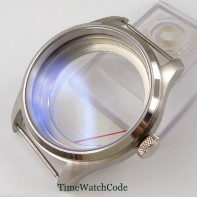46mm Watch Case parts fit for 6498 6497 hand winding movement clear ...