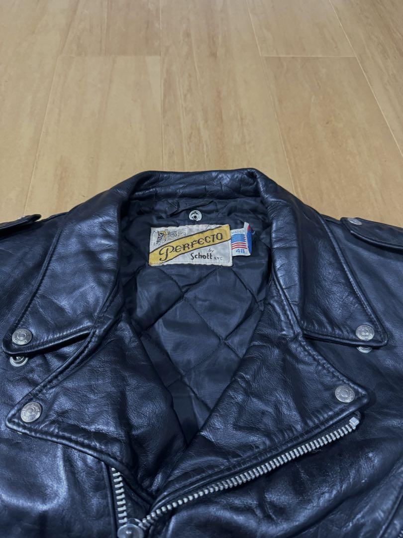 Schott 118 Perfecto 48 steerhide double leather motorcycle jacket | eBay