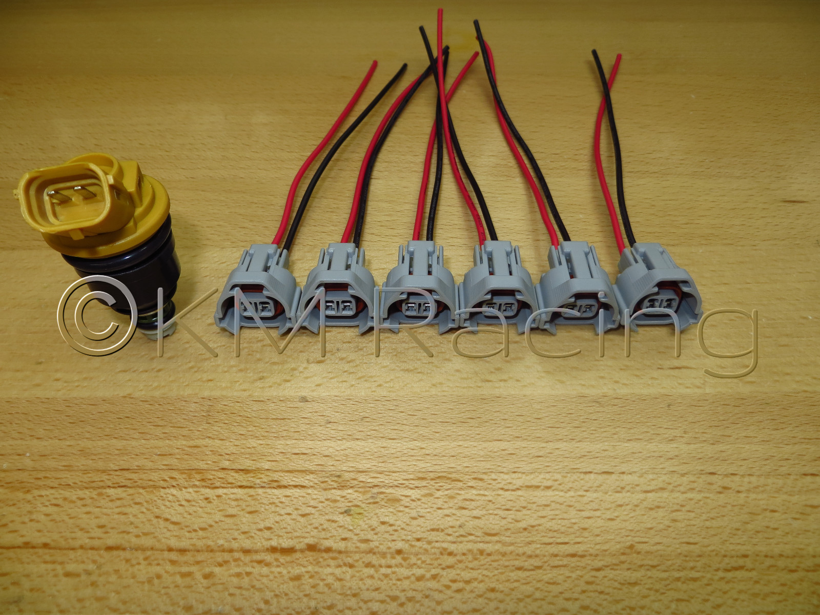 6x Denso Bottom Slot Side Feed Fuel Injector Connectors For Mazda ...