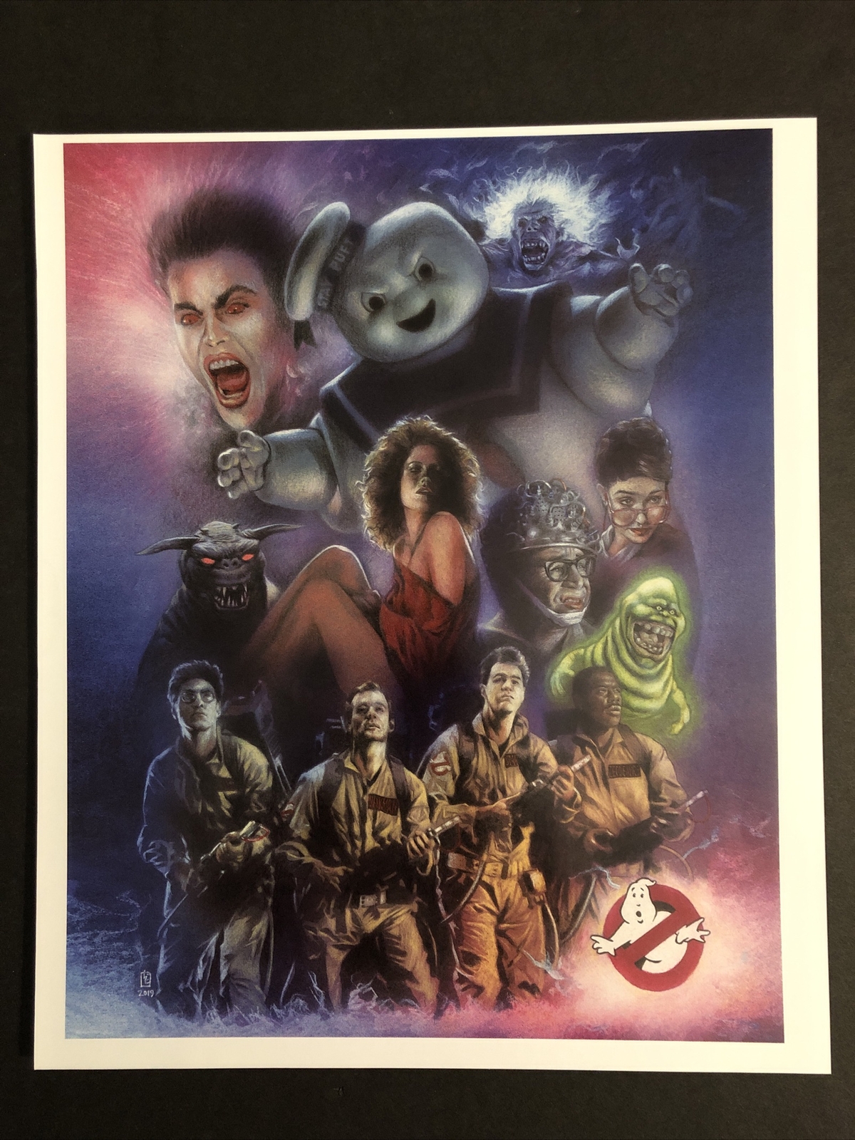 Ghostbusters Poster Print 9x11 Egon Ray Peter Winston Dana Louis Slimer ...