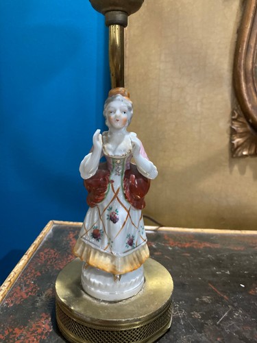 Vintage Porcelain Lady Figurine Lamp | eBay