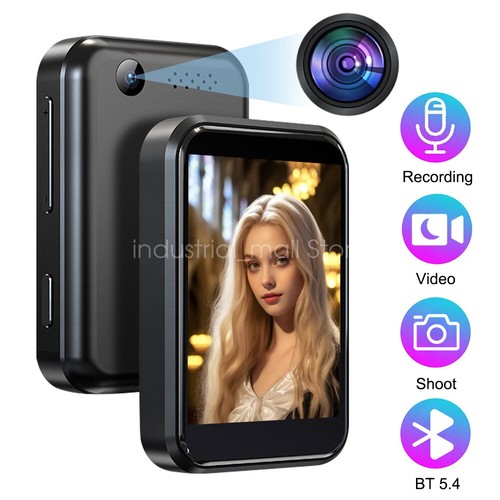 MP3 Player with Camera HIFI Sound Quality Bluetooth 5.4 Music Speaker ...