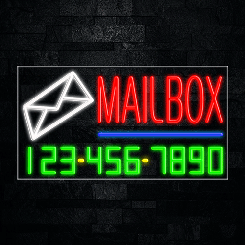 Mailbox LED Neon Sign 33"L x 18"H #35079 | eBay