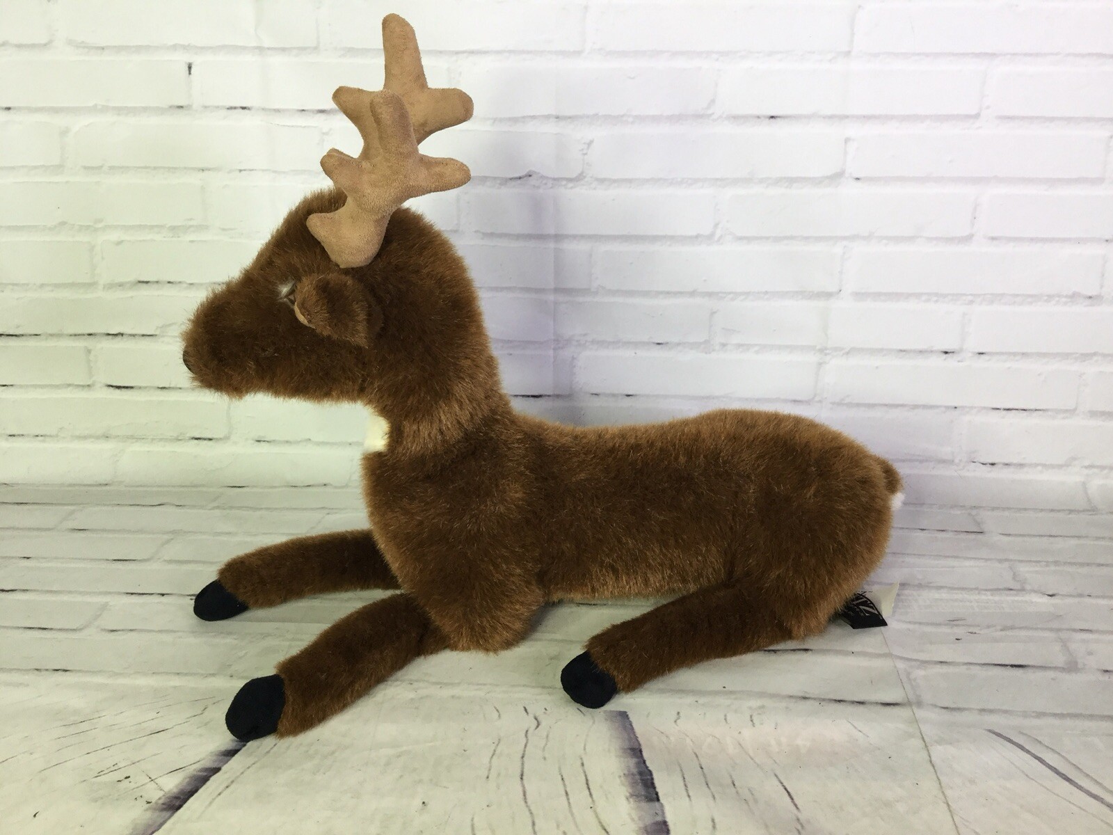 Ditz Designs Large Sitting Laying Deer Reindeer Plush Stuffed Animal ...