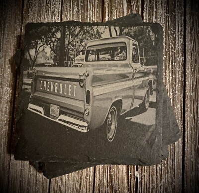 Chevy Coaster Chevrolet Truck Coasters | Set of 4 | Slate Stone ...