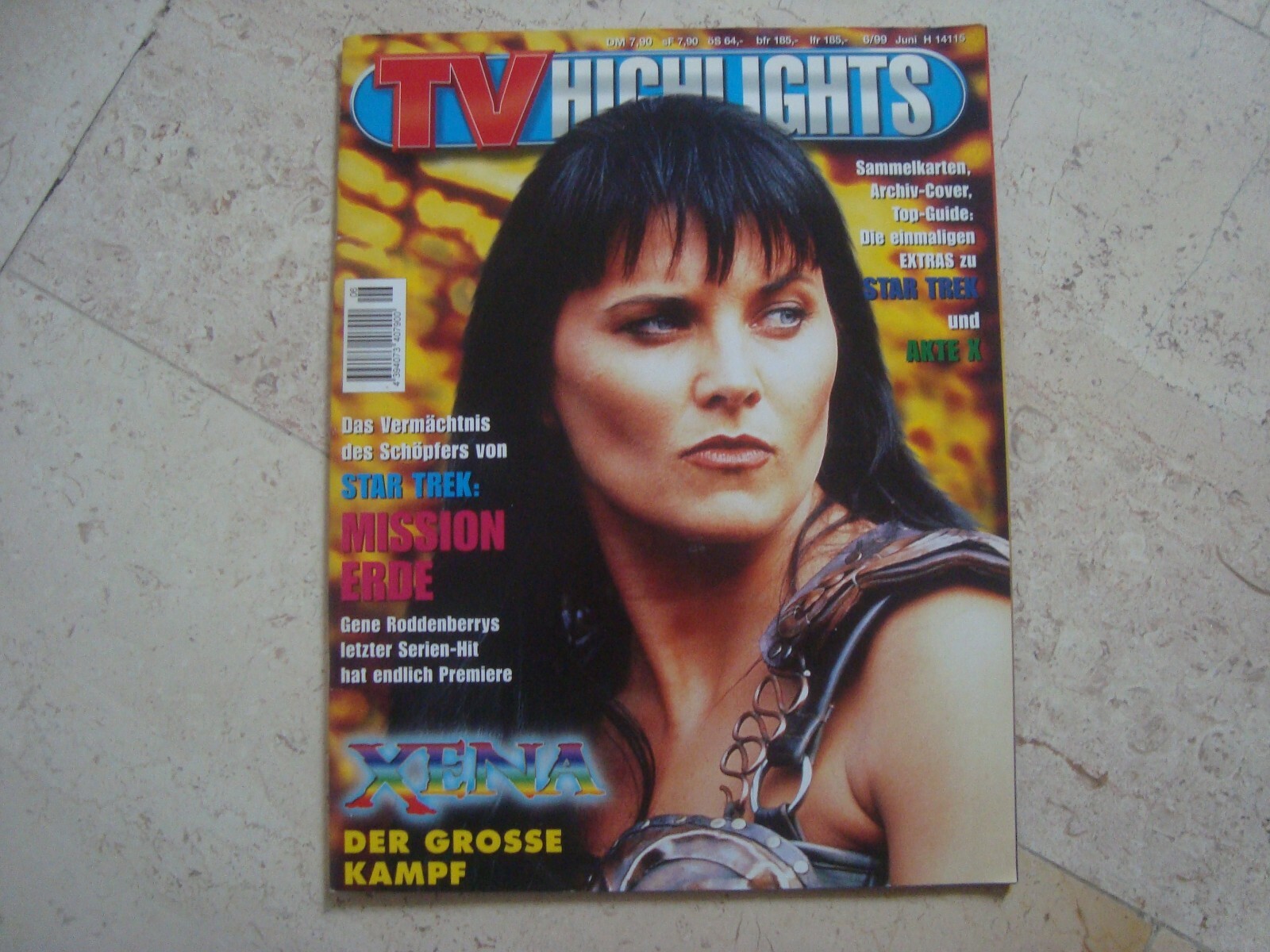 XENA Lucy Lawless cover magazine Highwayman Sam Jones Charmed | eBay