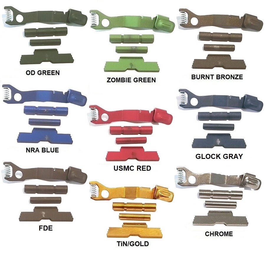 Ghost Slide Stop Release, Control Kit and Mag Release For Glock 43 43X ...
