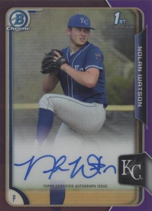 2015 Bowman Draft - Chrome Draft Pick Autographs Nolan Watson #BCA-NW ...