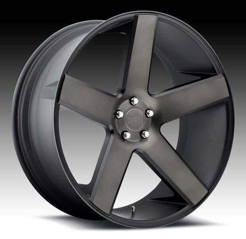 Dub S116 Baller 22x9.5 6x5.5 +19mm Black/Machine DDT 22" Wheels Chevy ...