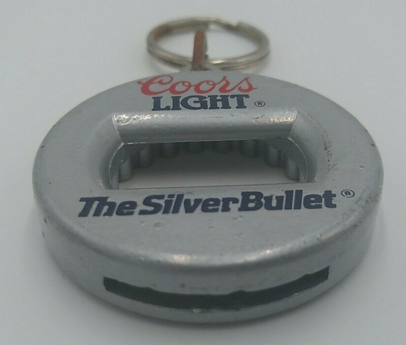 Vintage Coors Light Keychain Advertising The Silver Bullet Beer Bottle ...