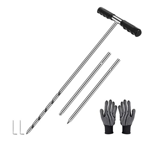 Breakage Proof Stainless Steel Soil Probe Rod for Septic Tank For ...