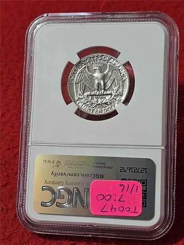 1956 PROOF WASHINGTON SILVER QUARTER NGC PF 69 NO SPOTS #T0047 | eBay