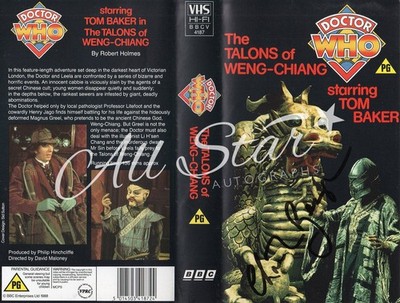 DOCTOR WHO - Talons Of Weng Chiang VHS Cover Signed by Christopher Benjamin (MC) | eBay UK