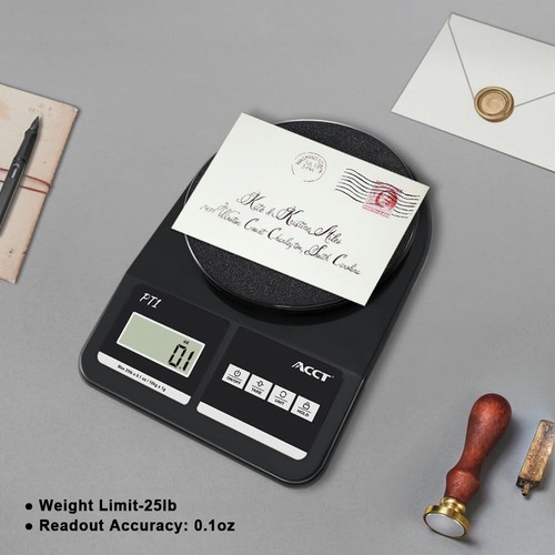 Postal Scale, Letter Scale 25lb-0.1oz High Accuracy, Shipping Scale for ...
