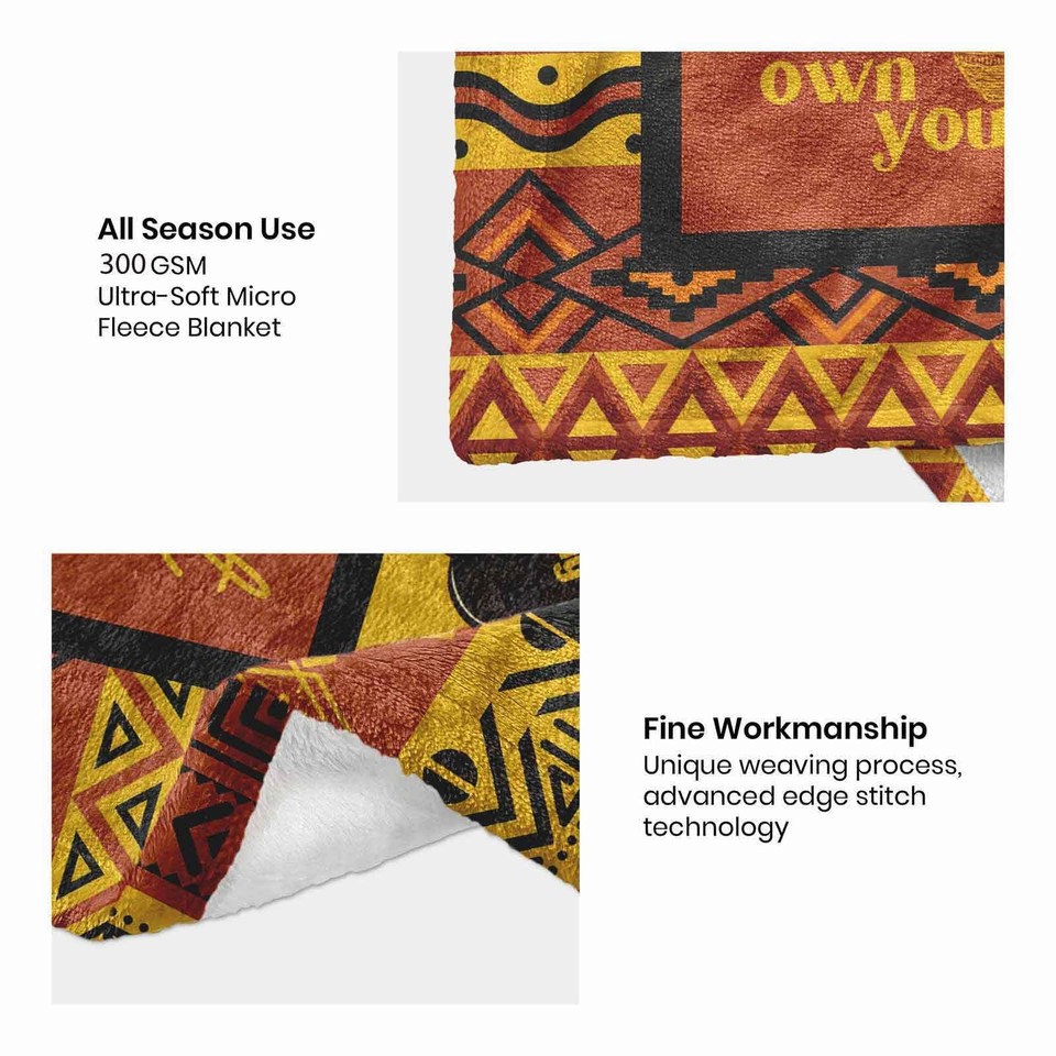 African American Gifts for Women, Afro Black Girl Birthday Blanket 60 ...